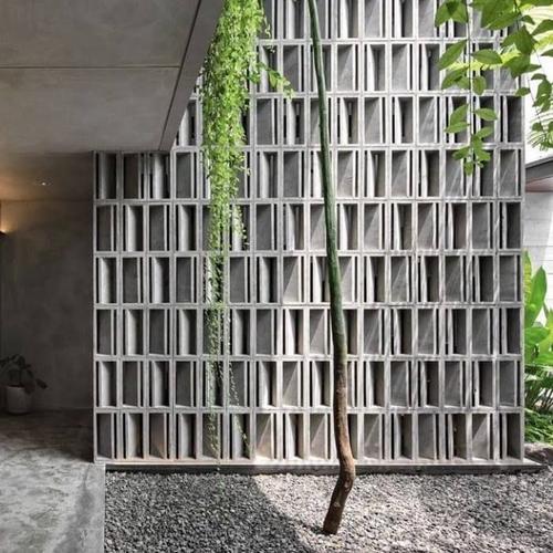 Jual Roster beton pagar minimalis motif Nako 15x25 - Abu-abu - Kab ...