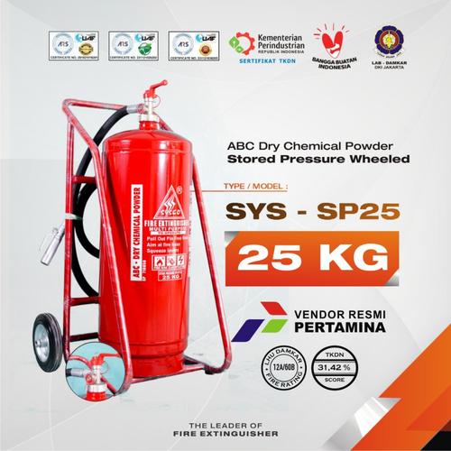 Jual APAR APAB Powder 25Kg Stored Pressure Wheeled - Alat Pemadam Api ...