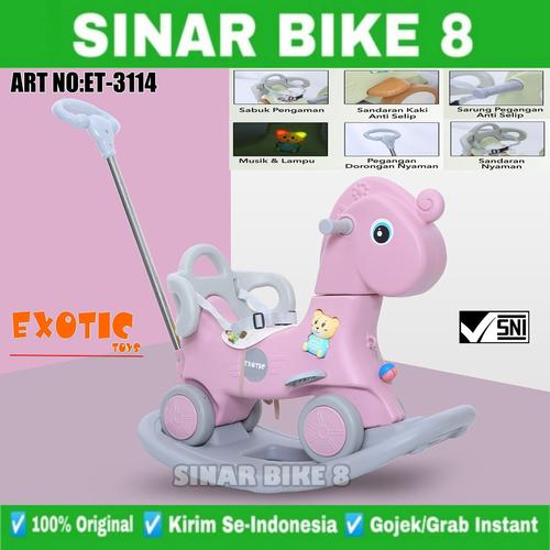 Jual Mainan Kuda Jungkit Anak ET 3114 Ride On Model Kuda Ayunan - Blue ...