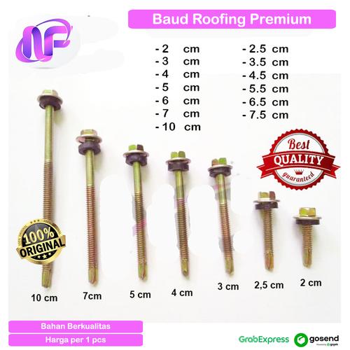 Jual Baut Roofing Atap Baja Ringan Ukuran 2cm 3cm 4cm 5cm 6cm 7cm 10cm Pcs - 30mm - Kab ...