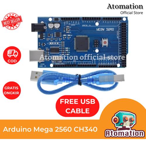 Jual Arduino Mega 2560 Mega2560 R3 Free USB Cable Compatible Board ...