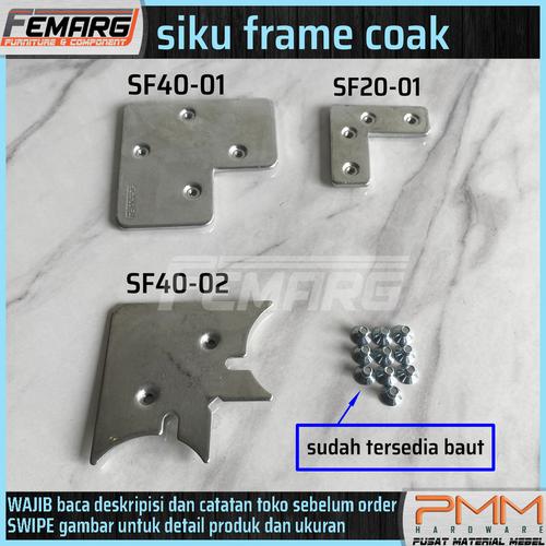 Jual siku frame coak FEMARG | connector aluminium frame 70x40mm AH 45 ...