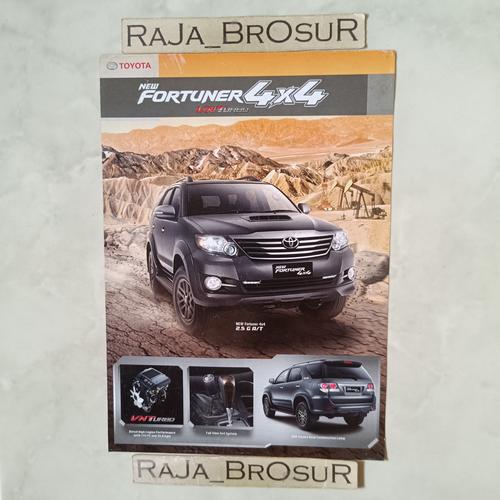 Jual Poster brosur katalog Toyota Fortuner 4x4 VN Turbo 2.5 G A/T 2014 ...