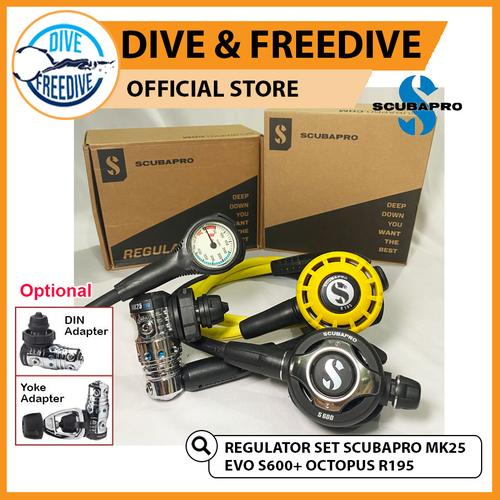 Jual Regulator Set Scubapro MK25 Evo S600 Octopus R195 SPG Zeepro ...