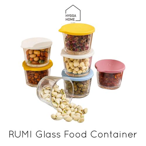 Jual RUMI Glass Food Container Tempat Penyimpanan Kaca Bulat Kedap ...