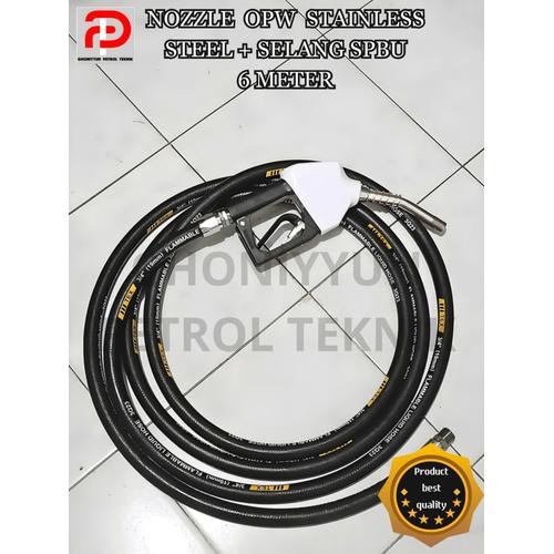 Jual Nozzle OPW stainless steel + Selang SPBU 6 Meter - HIJAU GELAP, 6meterstainless - Jakarta ...