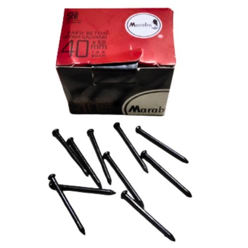 Jual Paku Beton 4 cm Marabu Hitam Paku Tembok Dinding 40 Mm Concrete ...