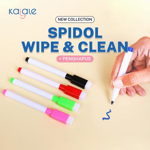 Promo GOOROO by Kalale - Spidol Warna Wipe Clean Hitam Biru Merah Pink ...