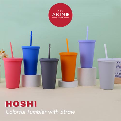 Jual 【AKINO】HOSHI Termos Sedotan Air Minum Warna Warni Bottle Straw ...