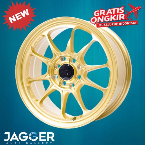 Jual Velg mobil gold hsr wheel tipe boroko dl ring 16 lebar 7 h8x100 ...