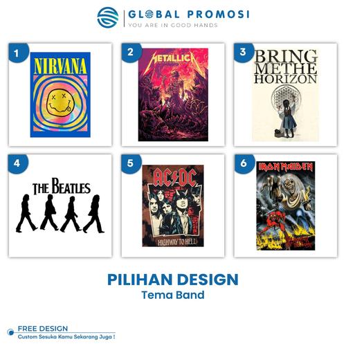 Jual Pilihan Desain Khusus Tema Band - Jakarta Barat - Global Promosi ...