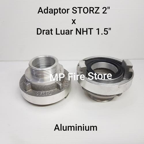 Jual FIRE ADAPTOR STORZ 2 x DRAT LUAR NHT 1.5 in HYDRANT PEMADAM GUN ...