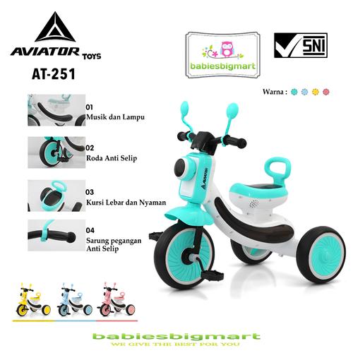 Jual Sepeda Anak Roda Tiga 3 AVIATOR AT 251 Tricycle Ada Musik Lampu ...