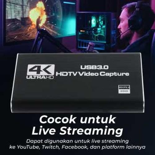 Jual HDMI Video Capture Card Adapter Record Box USB 3.0 4K HDTV Alat ...