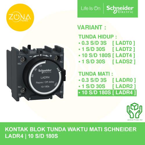 Jual KONTAK BLOK CONTACT BLOCK SCHNEIDER TIME DELAY OFF 10-180S ...