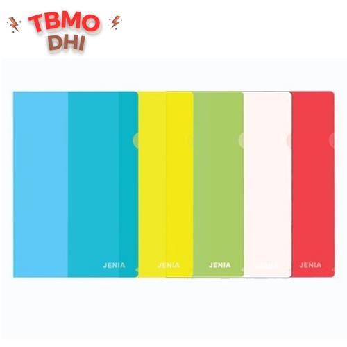 Jual TBMO 1Pcs Map Plastik Map L JENIA Polos Warna Ukuran Folio Satuan ...