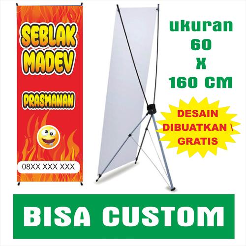 Jual Cetak Banner Berdiri Custom bisa Request dan Desain dibuatkan ...