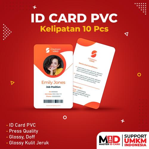 Jual Cetak ID Card PVC Member Card 1 Sisi - 2 Sisi Harga Sama - Kota ...