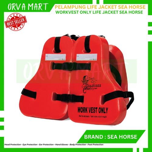 Jual Pelampung Life Jacket Kapal / Work Vest Only Sea Horse - Jakarta ...