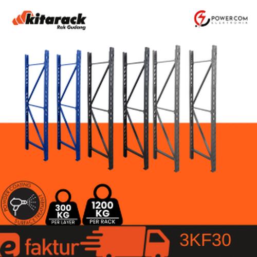Jual FRAME RACK GUDANG BESI 300KG 3 METER TIANG TAMBAHAN RACK - Kota ...