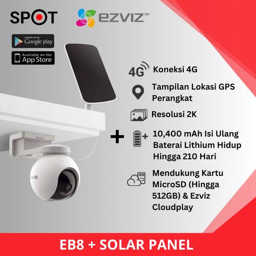 Jual EZVIZ - EB8 4G 2K + SOLAR PANEL SMART HOME CAMERA OUTDOOR ...