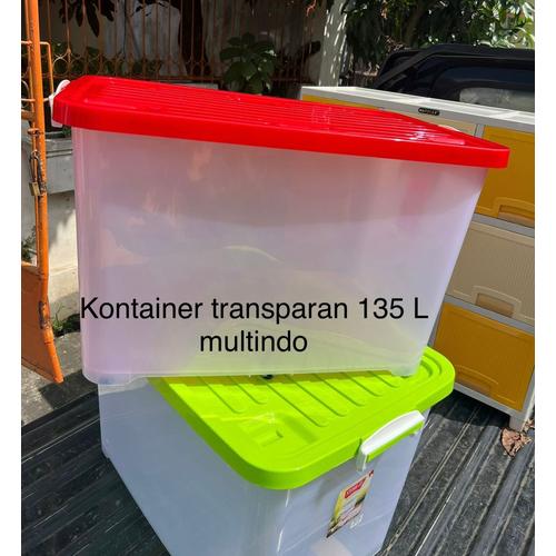 Jual Container Kontainer Storage Box Bening Transparan MULTINDO 135 ...