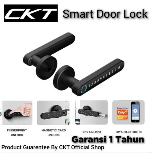Promo Handle pintu finger print pin smart Doorlock door lock sidik jari ...