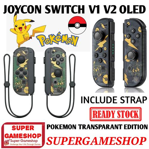 Promo Joycon Pokemon Transparant Switch V1 V2 Switch Oled Joycon ...