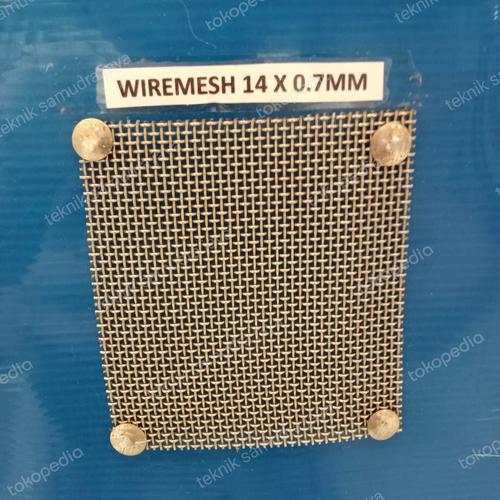 Jual kawat wiremesh SS304 14mm × 0.7mm × 100cm / 1 meter anyaman lurus ...