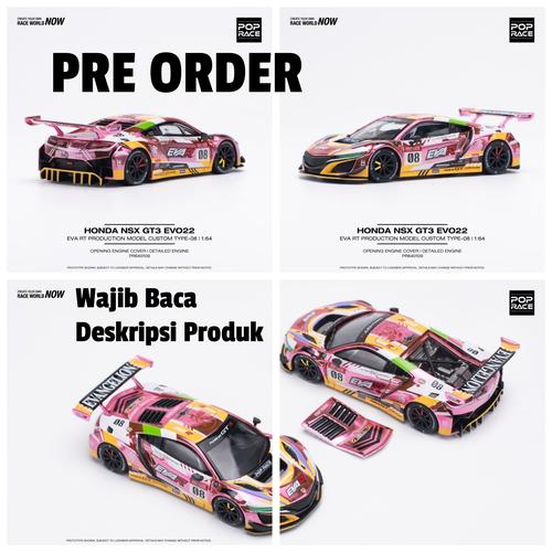 Jual Pop Race PR640109 Honda NSX GT3 EVO22 EVA RT Open Engine Cover ...