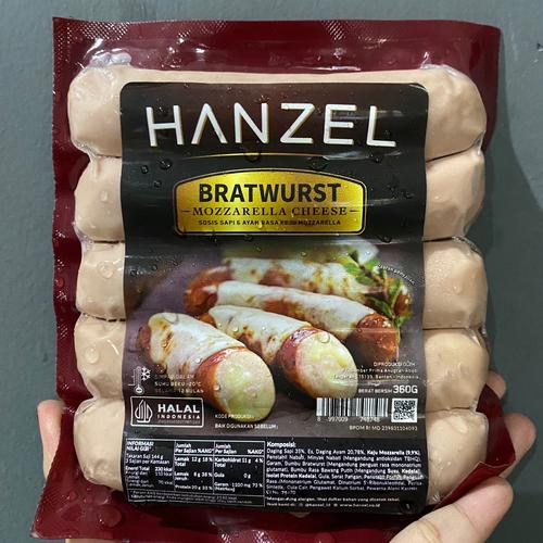 Jual Hanzel Bratwurst Mozzarella Cheese/Sosis Sapi dan Ayam Rasa Keju ...