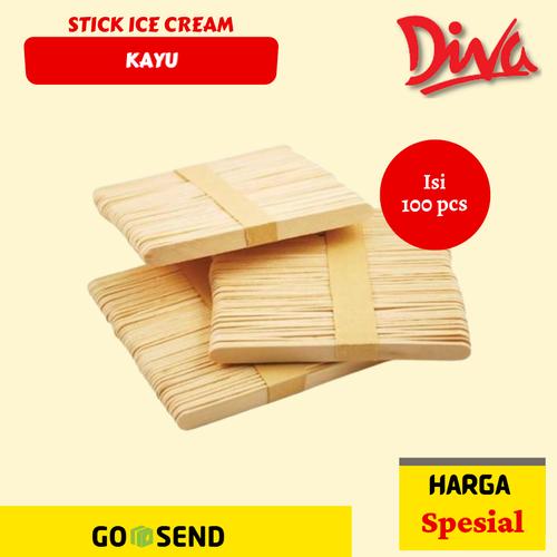 Jual Stick Kayu Ice Cream / Stik Es Krim 1 Pack isi 100 biji - Kota ...
