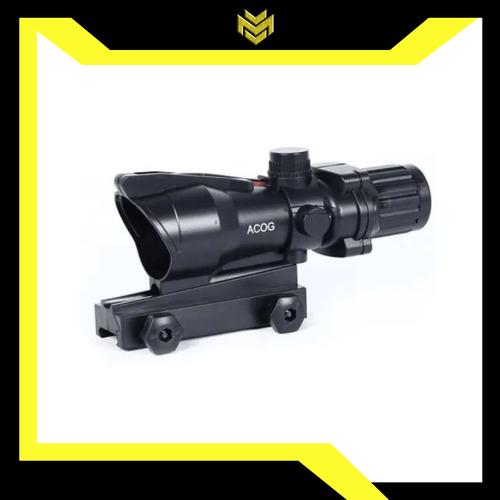 Jual WGG Nerf Scope Acog 4x Magnifier Dummy Scope Sight 21-23mm rail ...