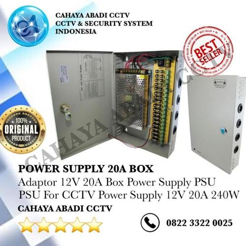 Jual Best seller POWER SUPPLY BOX 12V 20A 240W CCTV / PSU 20A 12V BOX ...