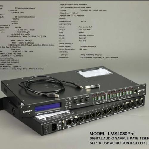 Jual Ashley LMS 4080 DLMS Speaker Management 4 in 8 out Digital - Kota ...