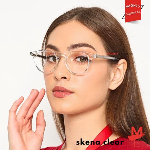 Promo MIGHTY Kacamata PhotoChromic AntiRadiasi Wanita SKENA CLEAR ...