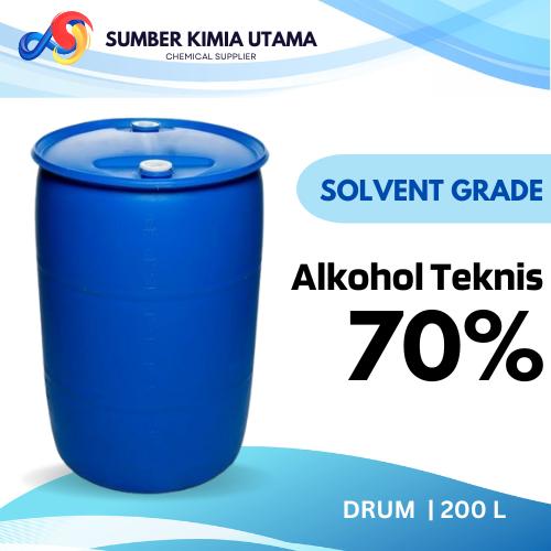 Promo Alkohol Teknik 70% 200 Liter | Alcohol Teknis | 1Drum | Solvent ...