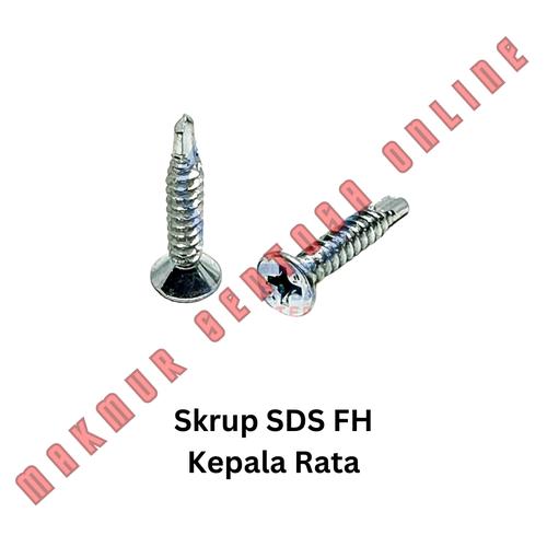 Jual SDS FH 8x19 Skrup Roofing Self Drilling Screw Sekrup Baja Ringan ...