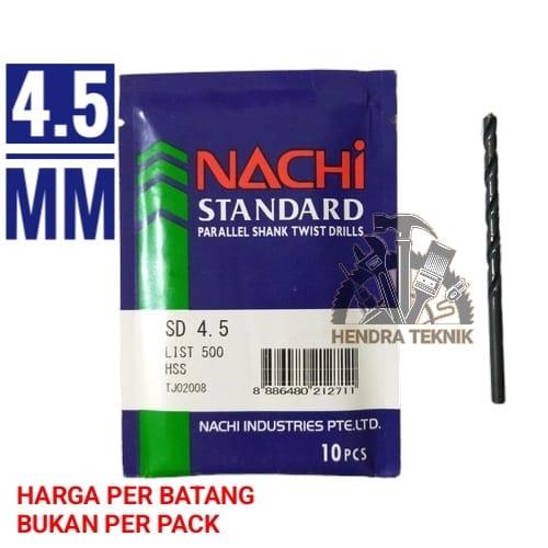 Jual ORIGINAL BOR BESI NACHI 4.5mm BOR BAJA HSS ASLI BOR HITAM ECERAN ...