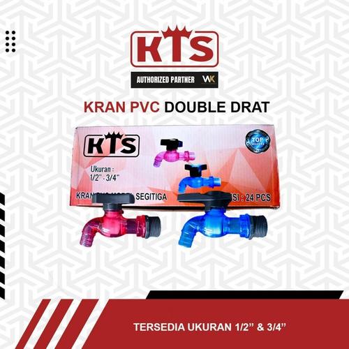 Jual Keran Kran PVC Tembok Model Engkol Double Drat KTS 1/2" inch ...
