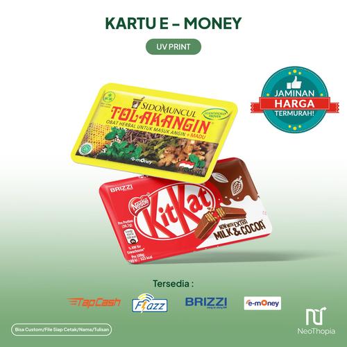 Jual Kartu Emoney Custom Snack Emoney Flazz Brizzi Tapcash E-Toll Print ...