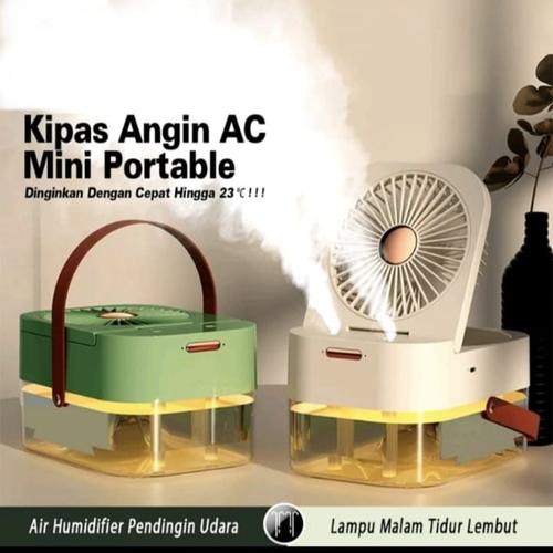 Jual Ac Kipas SQRS Dual Spray Night Light-Kipas Pendingin Udara ...