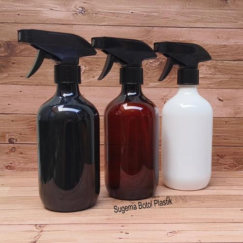 Jual Botol Spray 500ml Mada / Botol Kispray 500ml Tutup Hitam Pet Plastik - Botol Coklat - Kota ...