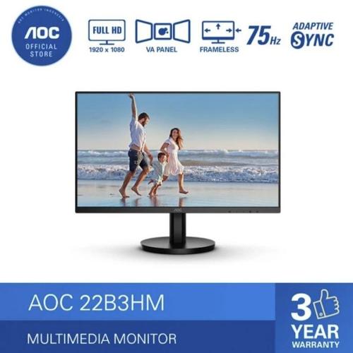 Jual MONITOR AOC 22B3HM 75HZ HDMI VGA FRAMELESS ADAPTIVE SYNC - EXTRA ...