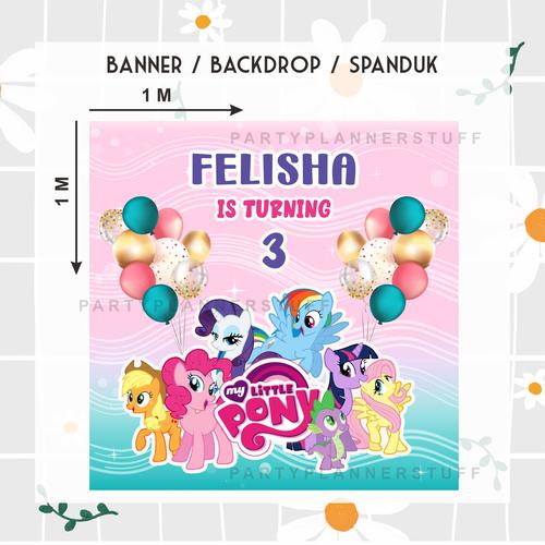 Jual Banner spanduk backdrop my little pony dekorasi ulang tahun tema ...