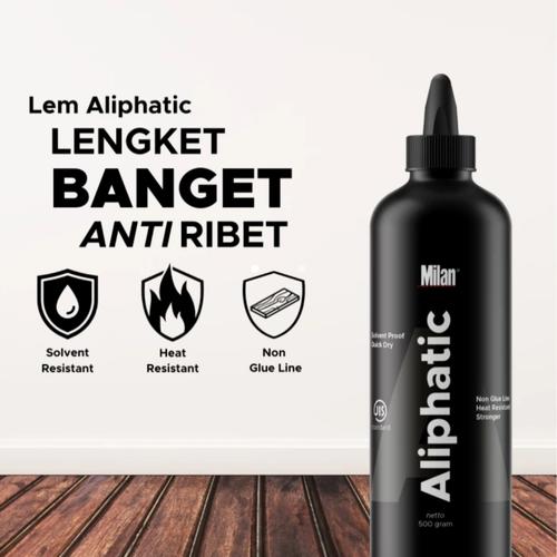 Jual Milan Lem Aliphatic 500gr Botol / Lem Kayu Alifatik / Lem Kayu ...