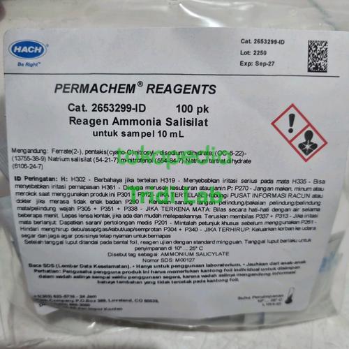 Jual Hach 2653299 Ammonia Salicylate Reagent Powder Pillows 10 ml pk ...