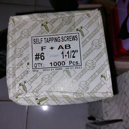 Jual self tapping screws f + ab sekrup putih rata 6 x 1 1/2" 1000pcs ...