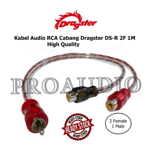 Jual Kabel Audio RCA Cabang Dragster 1Cowo 2Cewe DS-R 2F1M / 2F 1M ...