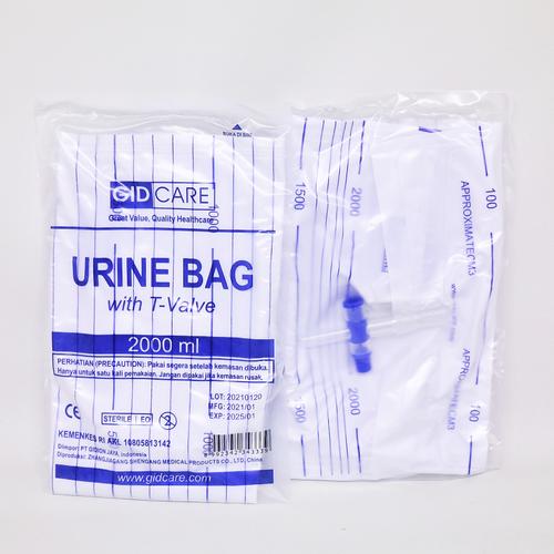Jual Urine Bag OneMed T-Valve 2000ml I Kantong Urine - Gidcare T-Valve ...